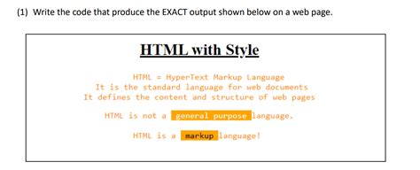 Solved Write The Code That Produce The EXACT Output Chegg