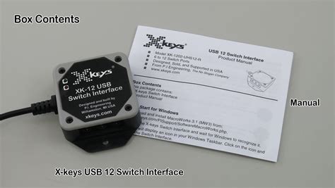 X Keys Usb 12 Switch Interface By Pi Engineering Ergocanada Detailed Specification Page