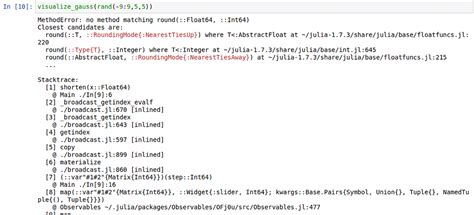 LU Decomposition MethodError No Method Matching Round Float Int General Usage