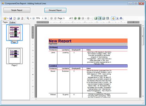 Componentone Studio Winforms