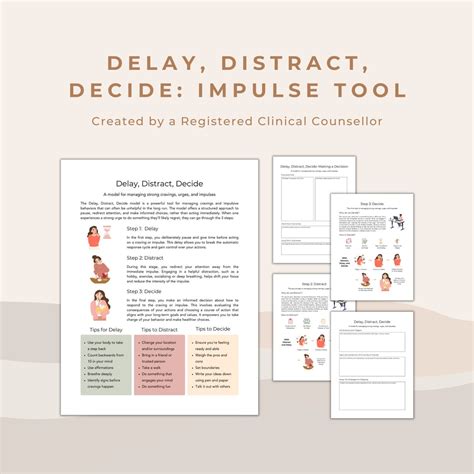 delay distract decide impulse and craving control tool substance