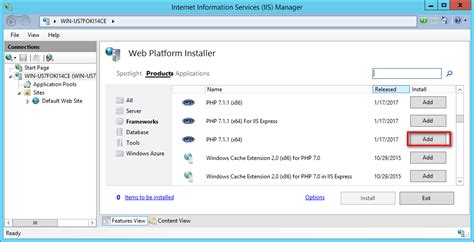 Instalasi Php Di Iis Dengan Web Platform Installer
