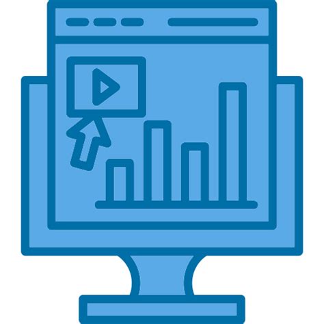 Clickstream Generic Blue Icon