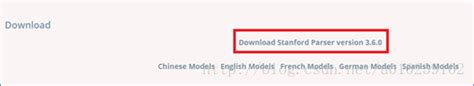 Stanford Parser入门1：单句中文句法分析stanford Parser Ecplise Csdn博客