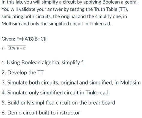 Solved In This Lab You Will Simplify A Circuit By Applying Chegg