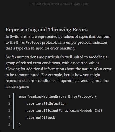 Ios When Implementing Errorprotocol Keep Getting Error 1 Use Of