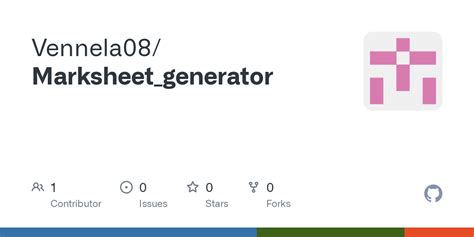 github vennela08 marksheet generator