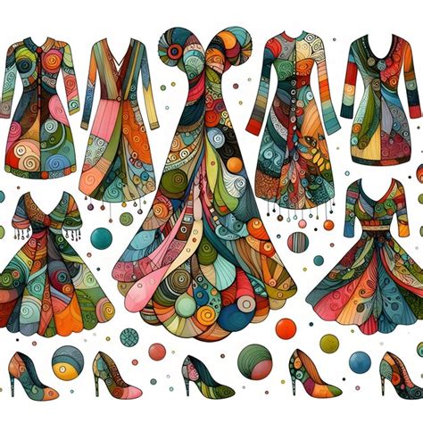 Premium Photo Vibrant Abstract Clothing Explore A Kaleidoscope Of