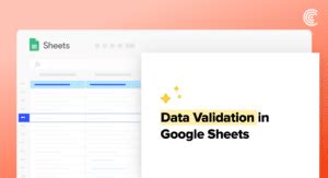 Master Data Validation In Google Sheets Quick Guide
