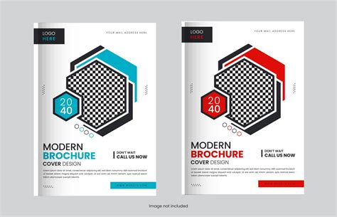 Print Companys Modern Annual Report Brochure Cover Set Design With