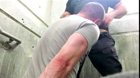Studs Cruising Public Bathroom