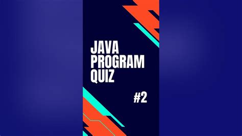 Java Quiz Java Programming Quiz Youtube