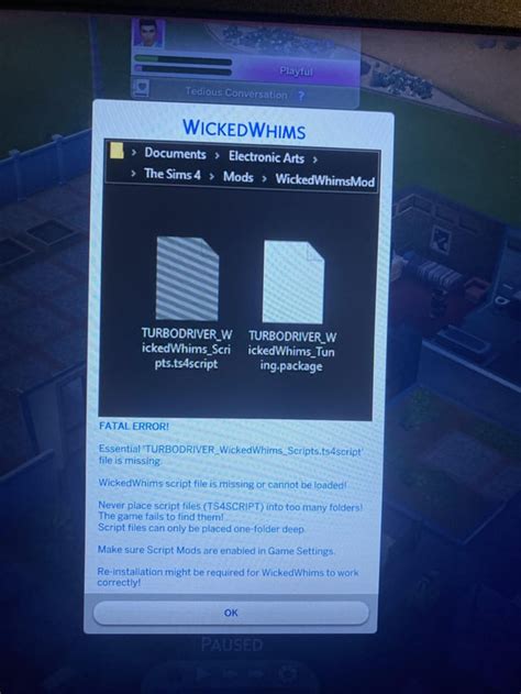 Wicked Whims Fatal Error Help R Simswickedwhims