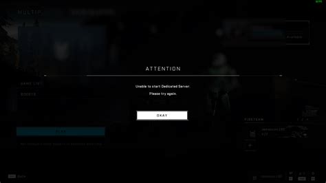 Unable To Start Dedicated Server Please Try Again Rhalo