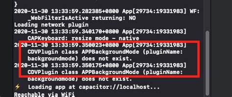 CDVPlugin Class APPBackgroundMode PluginName Backgroundmode Does Not Exist Issue 541