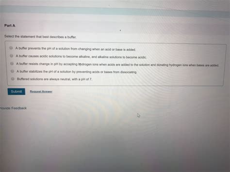 Solved Part A Select The Statement That Best Describes A