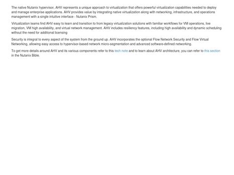 Nutanix Ahv Dell Powerflex With Nutanix Cloud Platform Technical Overview Dell Technologies
