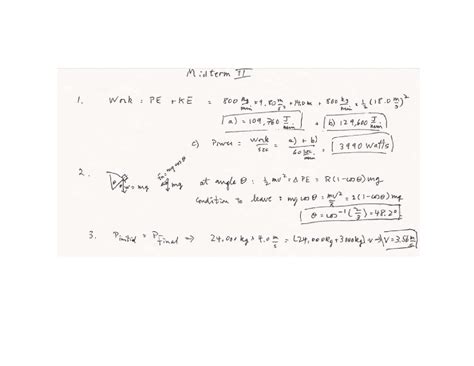 Midterm Exam 2 With Solution Classical Physics Phy 009a Docsity