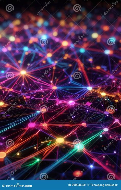 Modern Digital Network Technological Processes Background Stock Illustration Illustration Of