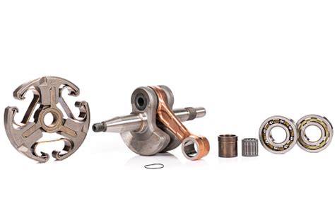 흰색 고립 된 배경에 정원 기계에 대한 크랭크 샤프트 및 기타 예비 부품 0명에 대한 스톡 사진 및 기타 이미지 0명 강철 공학 Istock