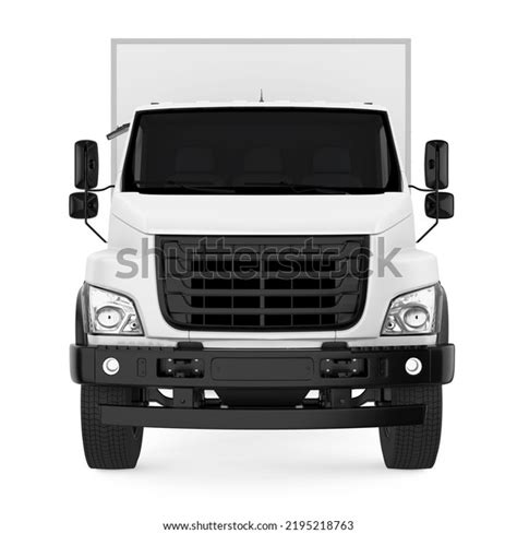 Delivery Truck Isolated Front View 3d Stock Illustration 2195218763 Shutterstock