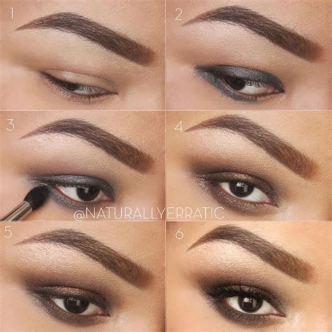 1 2 3 Easy Brown Smokey Eye Makeup Tutorial Paperblog Smokey