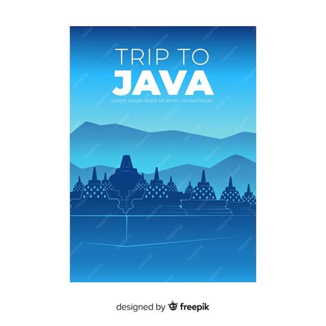Premium Vector Java Flyer