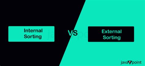 difference between internal sorting and external sorting tpoint tech