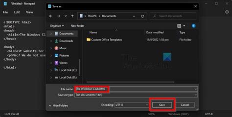 How To Run Html Code In Notepad For Windows 1110