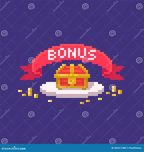 Pixel Art RPG Treasure Chest In Bit Style Cartoon Vector CartoonDealer Com