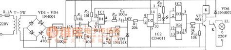 Long Time Delay Sound Control Light Switch Circuit Composed Of Cd4011 Control Circuit
