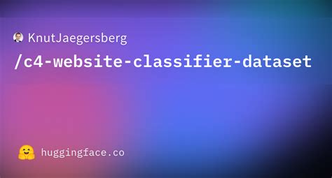 KnutJaegersberg C Website Classifier Dataset Datasets At Hugging Face