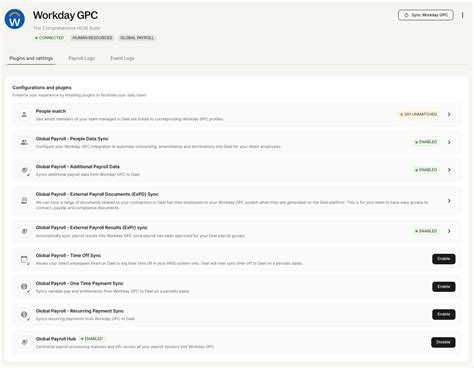 Workday Gpc Integration Guide Deel