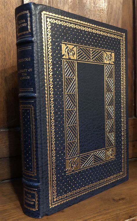 Personae A Draft Of Xxx Cantos Franklin Library Full Leather Gilt