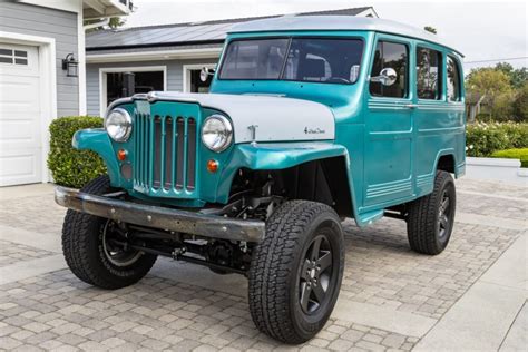 No Reserve 350 Powered 1956 Willys Jeep Station Wagon 4x4 For Sale On