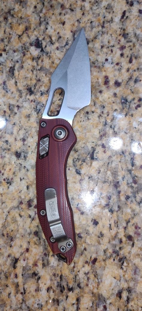Microtech Stitch Redmerlot Microholics