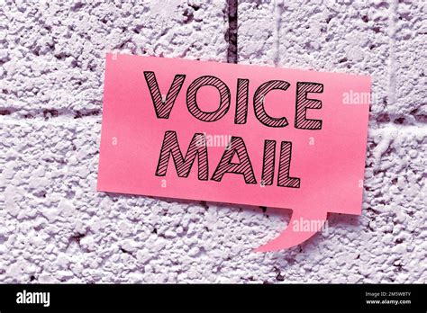 conceptual caption voice mail business overview electronic system that