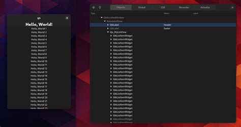 An Implementation Of A Scrollable Container With A Header And Footer
