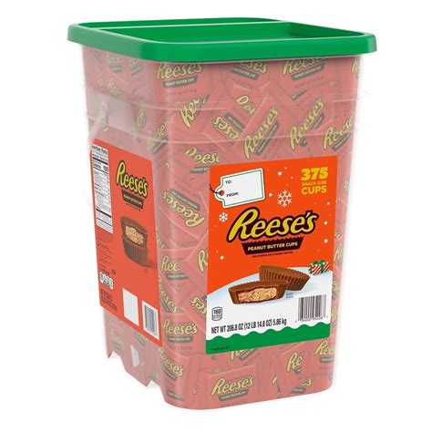 Reeses Milk Chocolate Peanut Butter Cups Snack Size Candy 206 8 Oz 375 Pieces