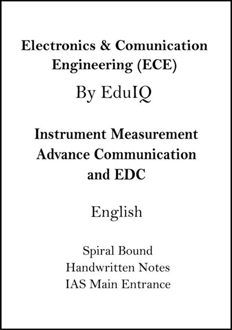 Made Easy Ece Measurement Advance Communication And Edc Engineering