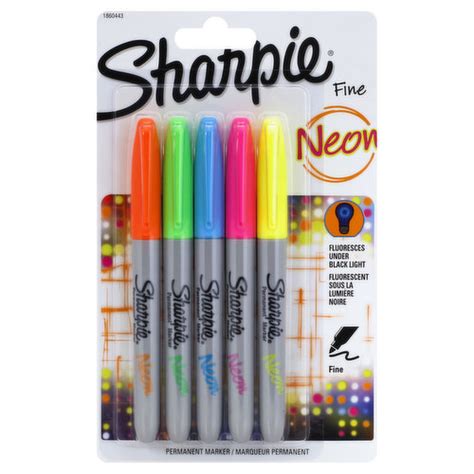 Sharpie Permanent Markers Neon Fine Point