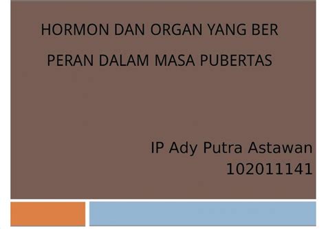 Pdf Ppt Pubertas Dokumentips