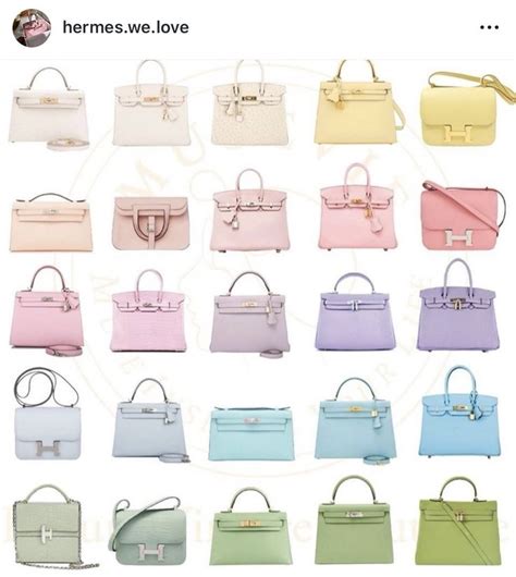 Hermes Pastel Bag Color Chart 2024 — Collecting Luxury Pastel Bags