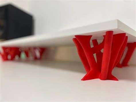 Set Of 4 Modular 3d Printed Shelf Stands And Table Legs Organic