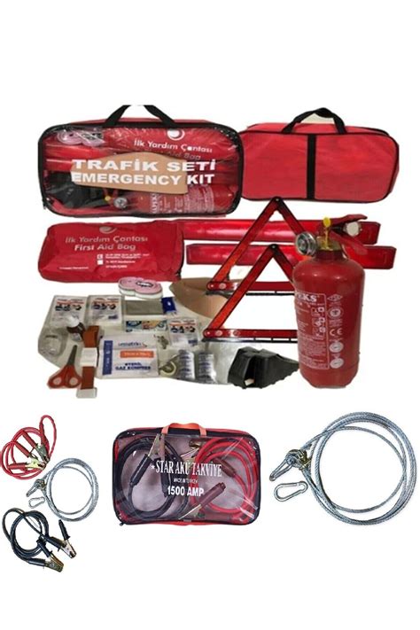 For Today Trafik Seti Çeki Halatı Çantalı Takviye Kablolu Trafik Seti Fiyatı Yorumları Trendyol