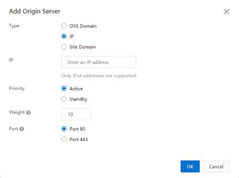 configure a dcdn origin server and view its running status edge