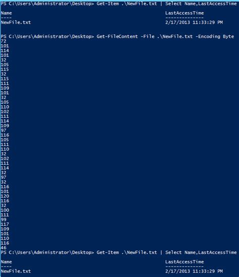 Read File Without Updating Lastaccess Timestamp Using Powershell Learn Powershell Achieve More
