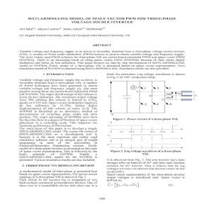 Matlab Simulink Model Three Phase Voltage Source Inverter