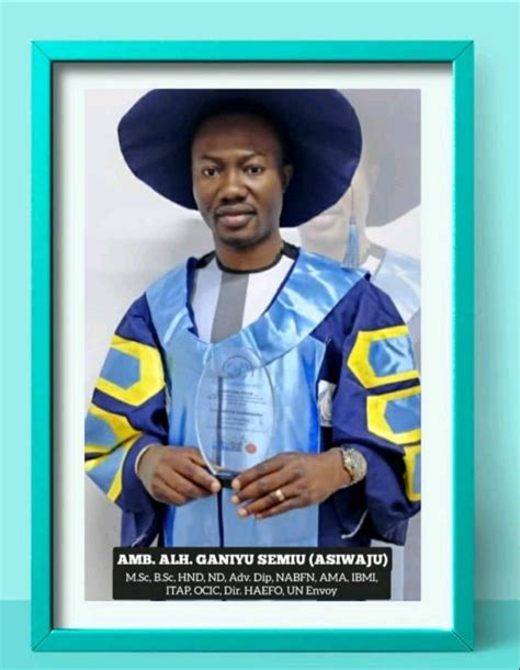 Amb Alh Semiu Ganiyu On Linkedin Its My Pleasure To Announce My New