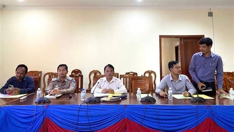 លោក សៀង សុទ្ធមង្គល អភិបាលរងស្រុក តំណាងលោក ជា ច័ន្ទកញ្ញា អភិបាល នៃគណៈអភិបាលស្រុក